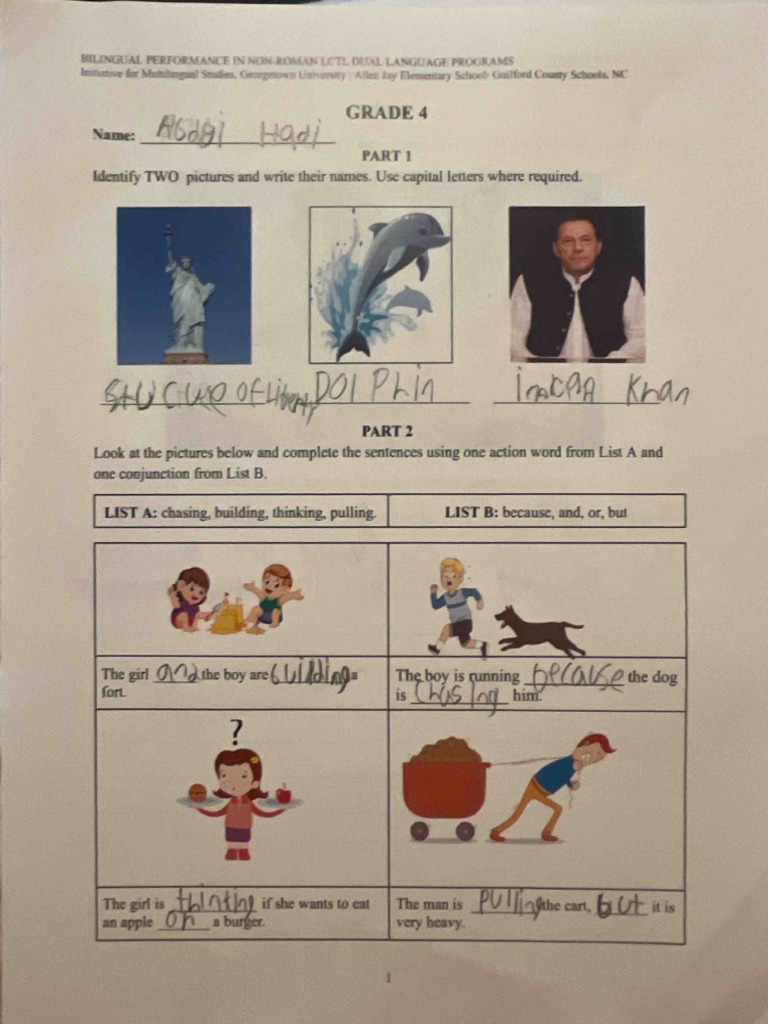 Grade 4.completed Student Tests | PDF