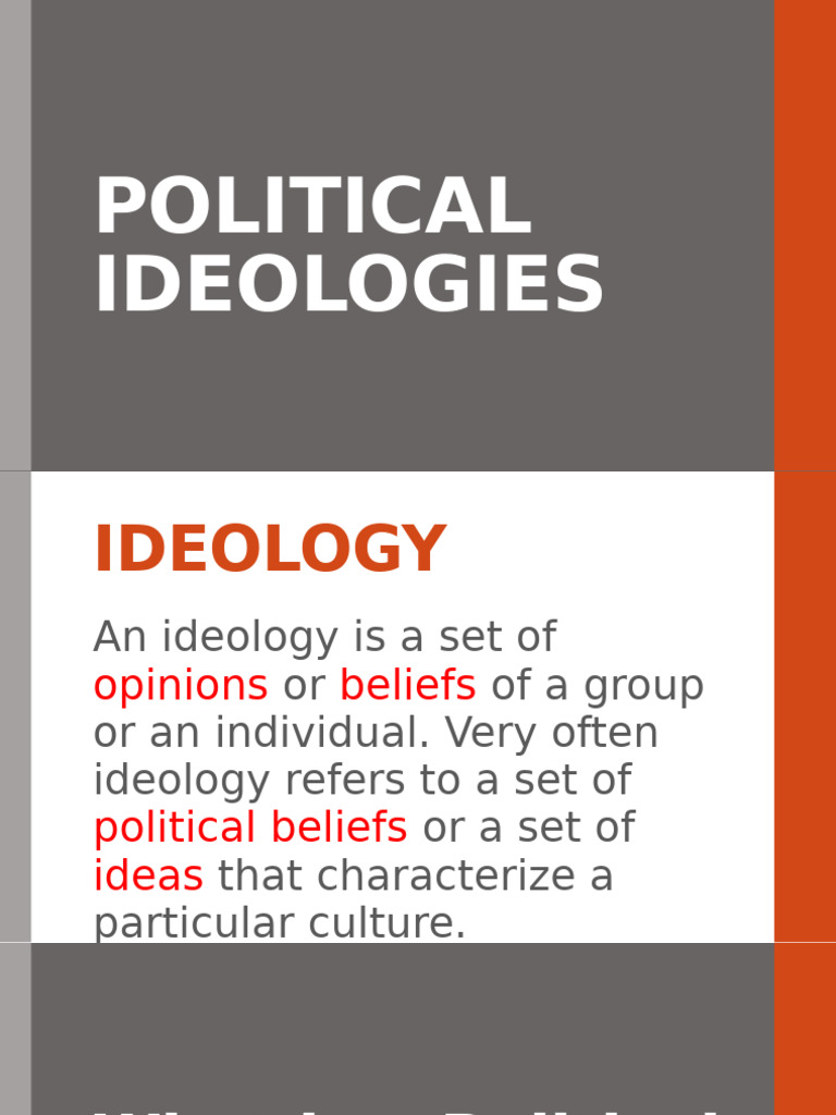Overview of Political Ideologies | PDF