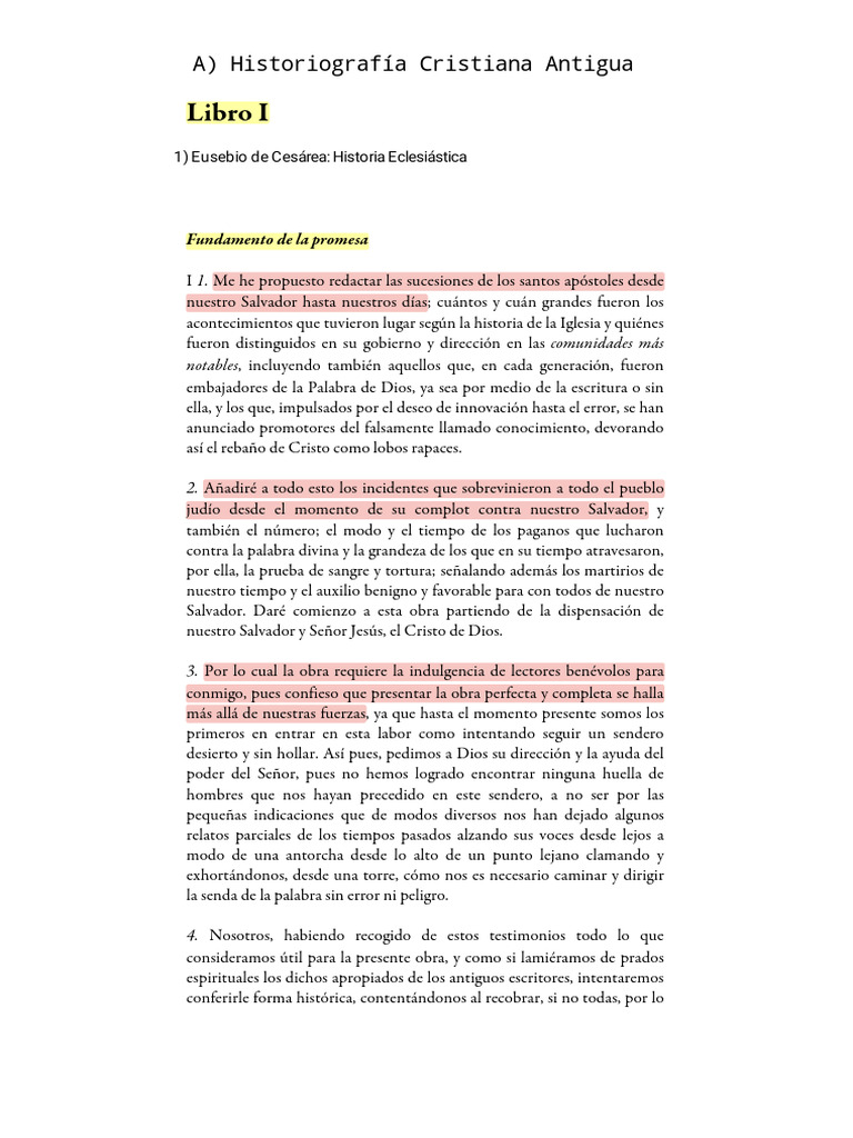 Fuentes Historiografía Pt2 | PDF | Cristo (título) | Sacerdote