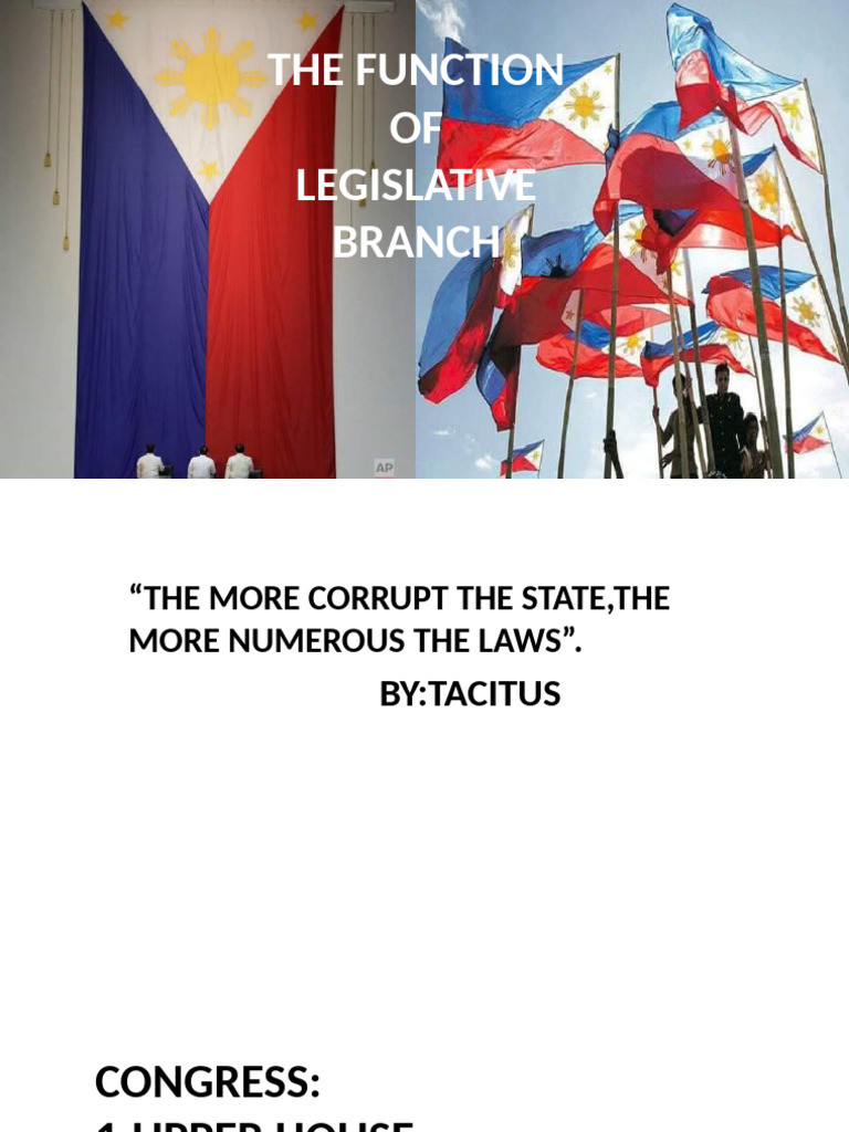 Function of Legislative Branch | PDF