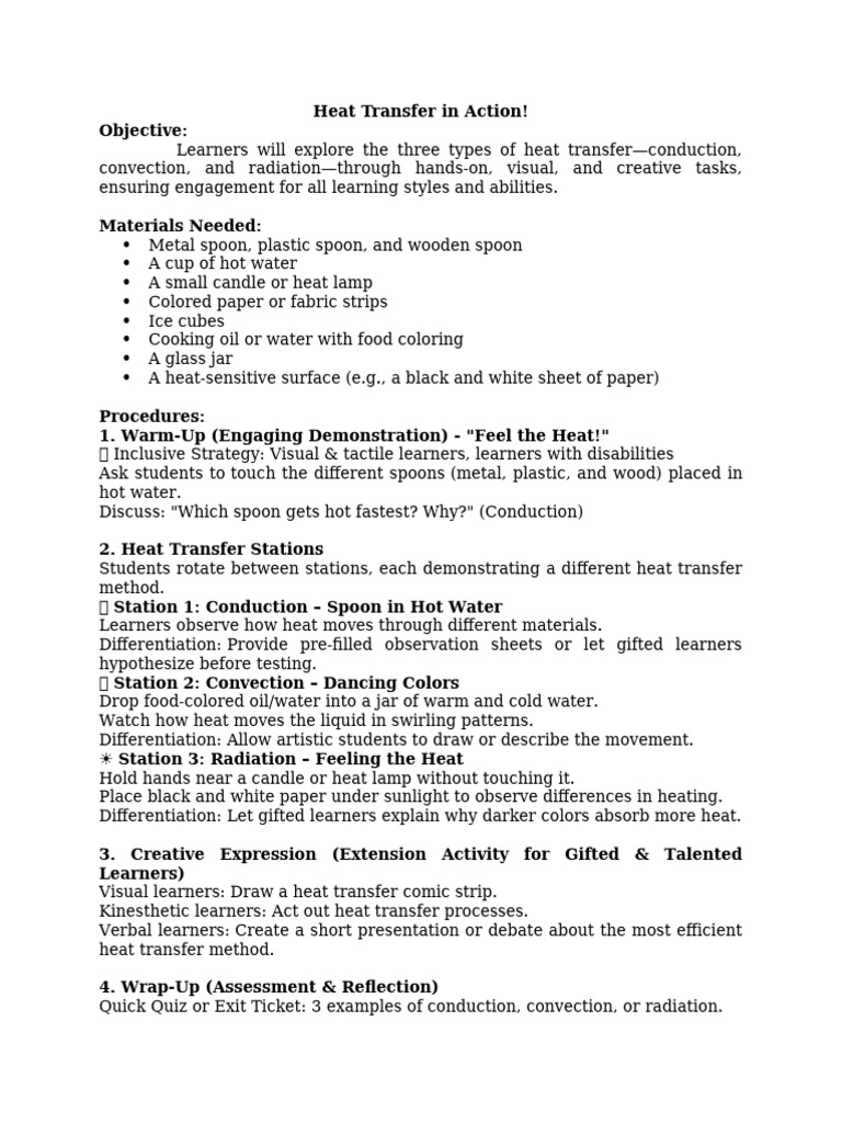 Heat Transfer in Action | PDF