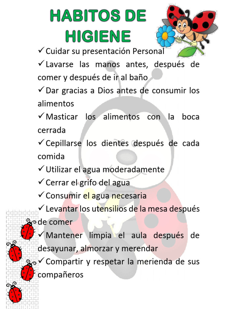 Normas de Higiene y Comportamiento Escolar | PDF