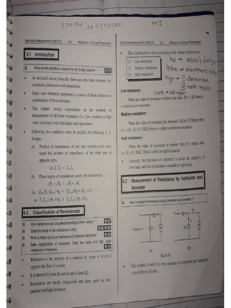 Measurement of Resistance | PDF