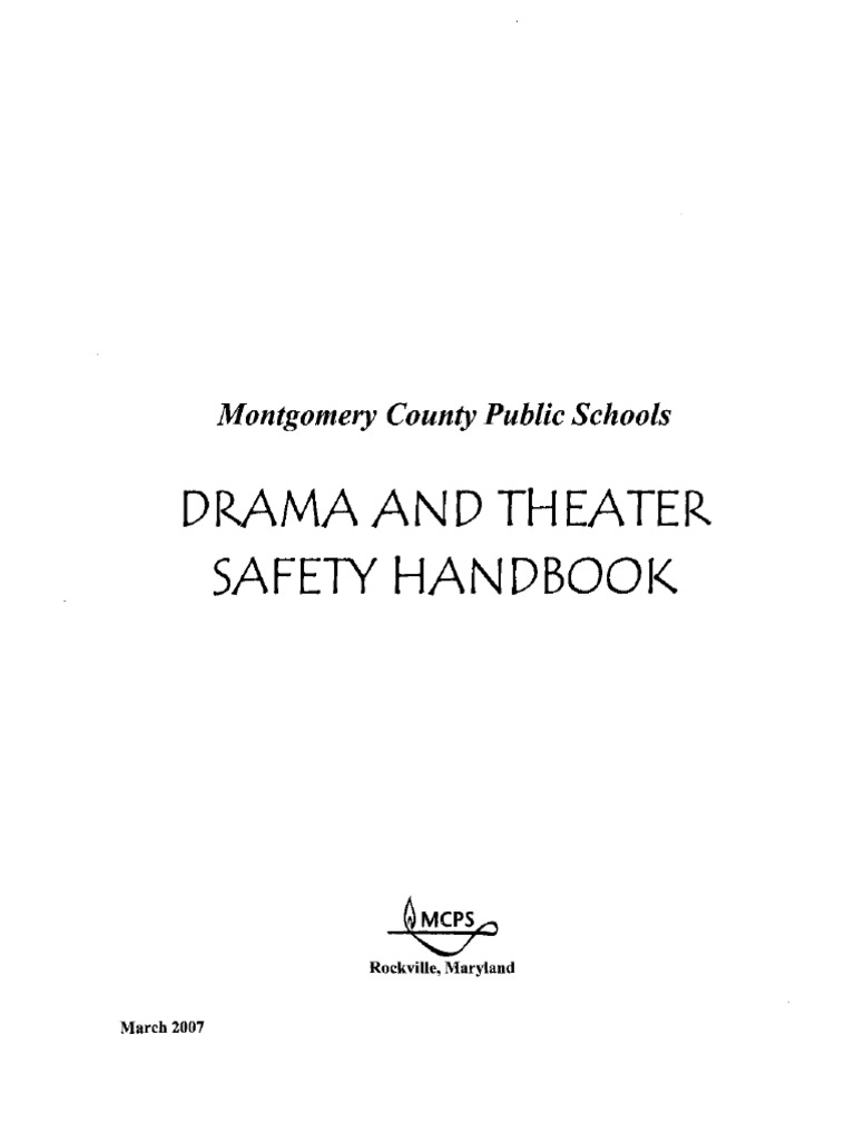 Drama and Theater Safety Handbook | PDF