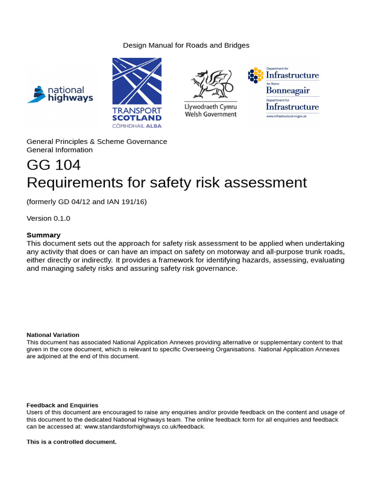 GG 104 Requirements For Safety Risk Assessment - Version 0.1.0-Web ...