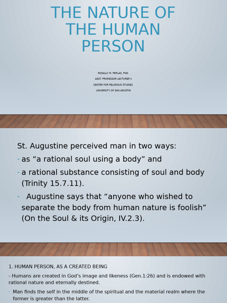 Understanding Augustine's Human Nature | PDF | Augustine Of Hippo ...