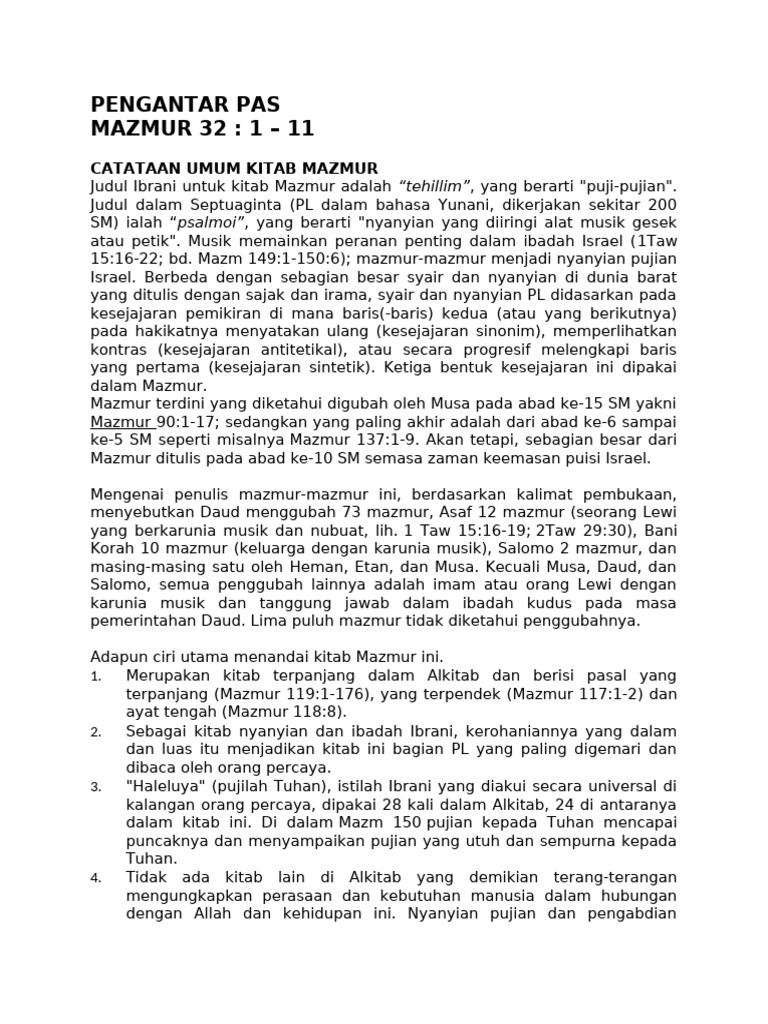 Kebahagiaan dalam Pengampunan Dosa | PDF