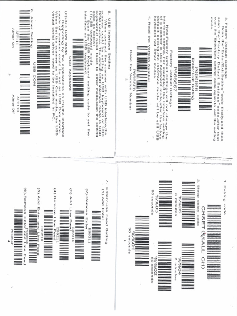 BT Barcode Scanner Manual | PDF