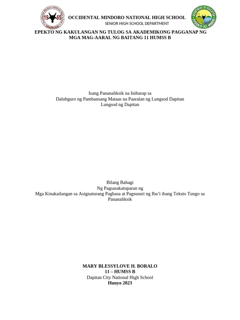 Pangkat 2 Pananaliksik | PDF