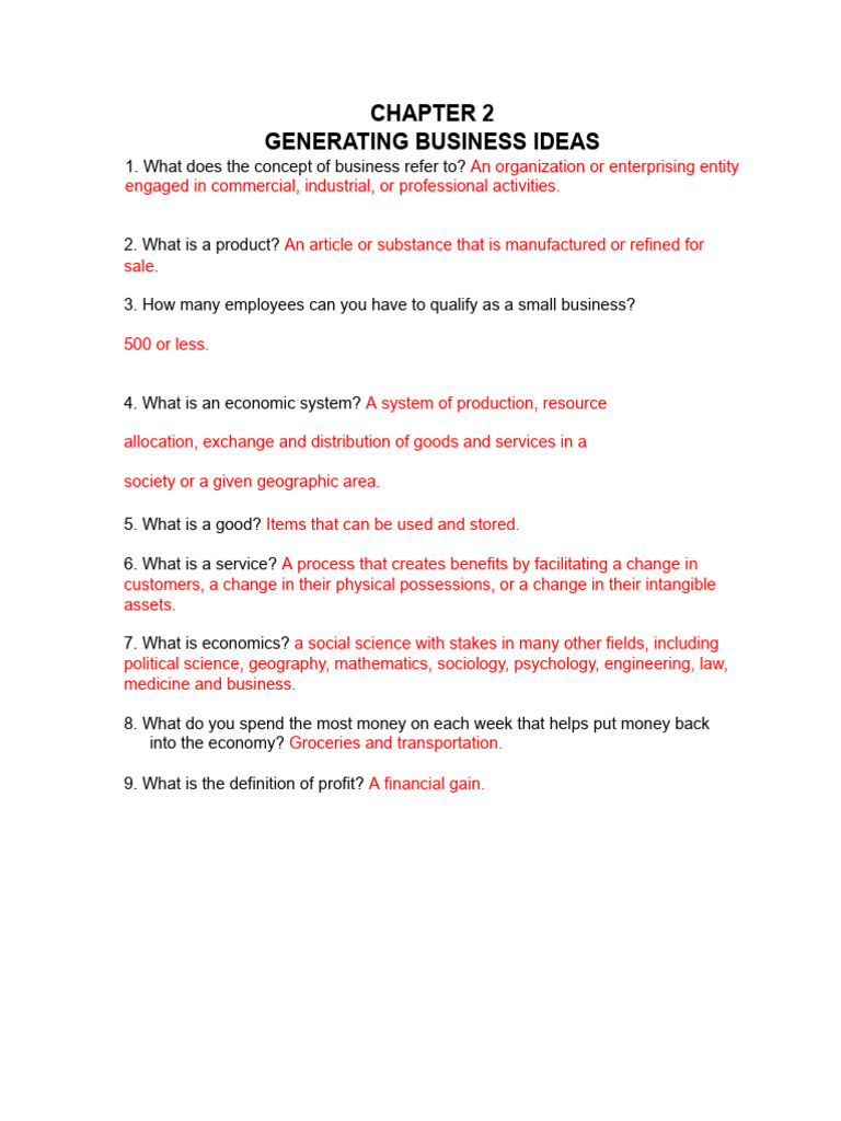 Understanding Business Concepts and Functions | PDF