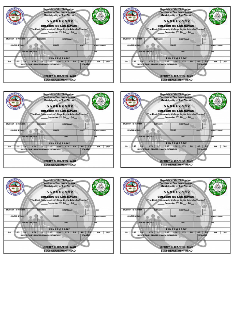 original class card | PDF