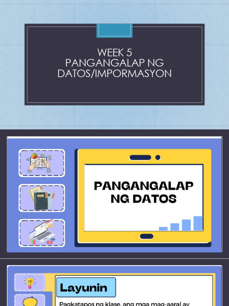 Pangangalap NG Datos | PDF