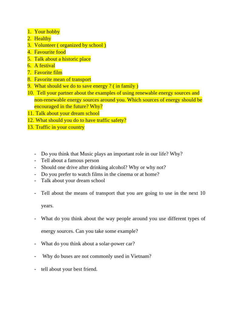 Topic Speaking | PDF