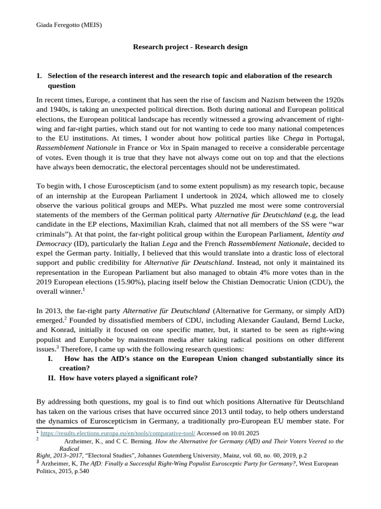 Euroscepticism and AfD's Evolution in Germany | PDF | Populism ...