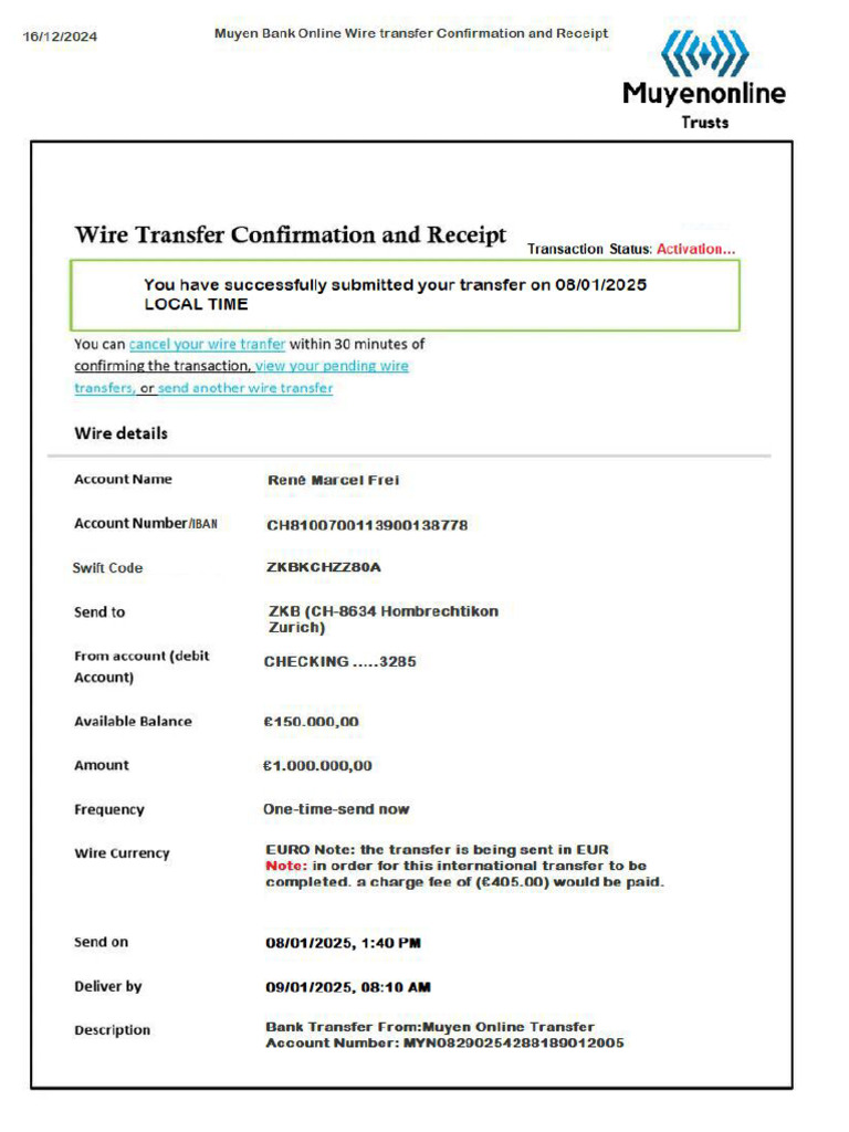 Transfer Receipt. | PDF