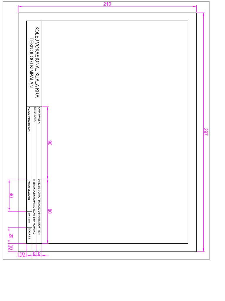 Title Block DMB 2213 | PDF
