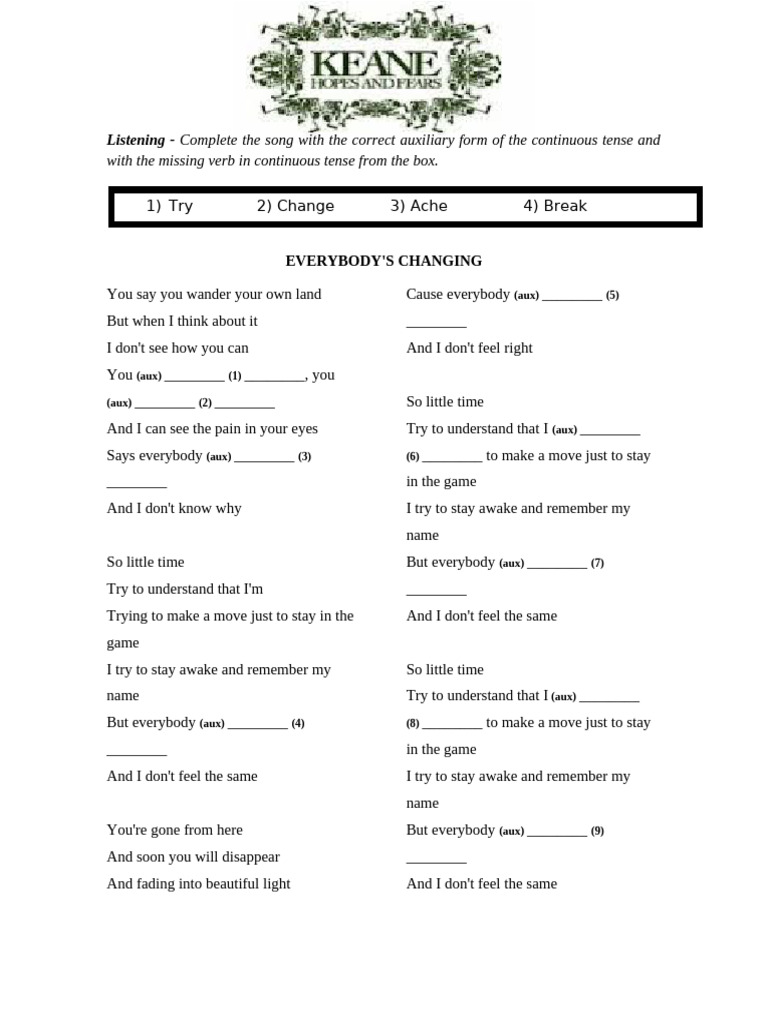 Everybodys Changing | PDF