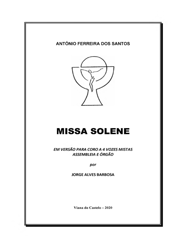 A.-F.-SANTOS_Missa-Solene_Partitura-completa | PDF | Coro | Jesus
