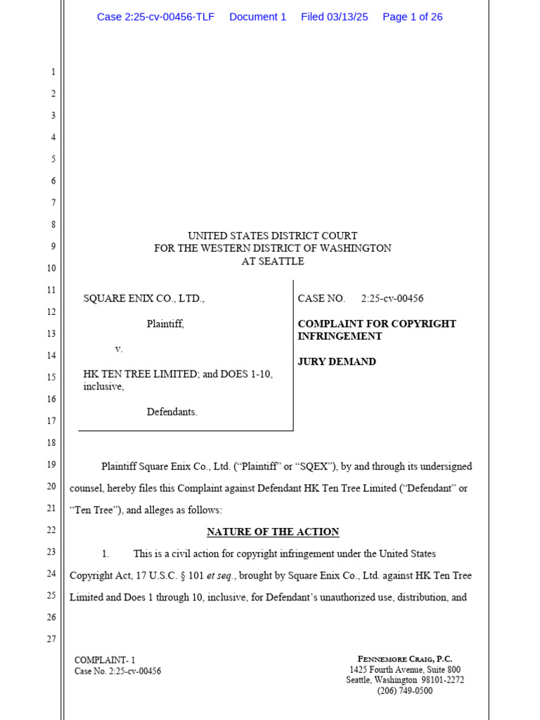 Square Enix Suing To Stop This Front Mission-Style' Mecha Game From ...