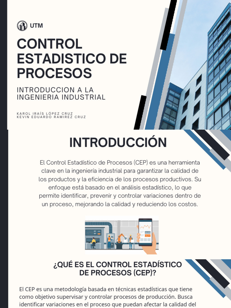 Presentación Control Estadistico de Procesos | PDF | Calidad (comercial) | Procesos de negocio