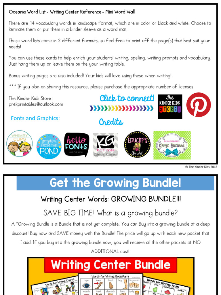 Click To Connect! Credits: Fonts and Graphics | PDF | Oceania | Micronesia