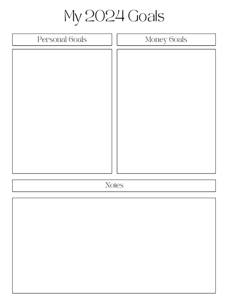 TSS - Goal Sheet | PDF