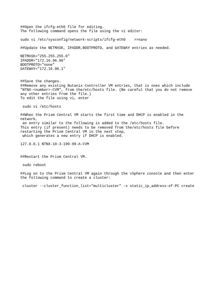 Install Prism Central | PDF