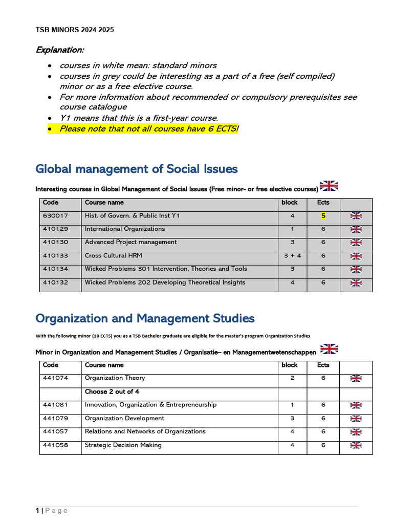 TSB MINORS 24-25 in Blocks Final | PDF | Psychology | Neuropsychology