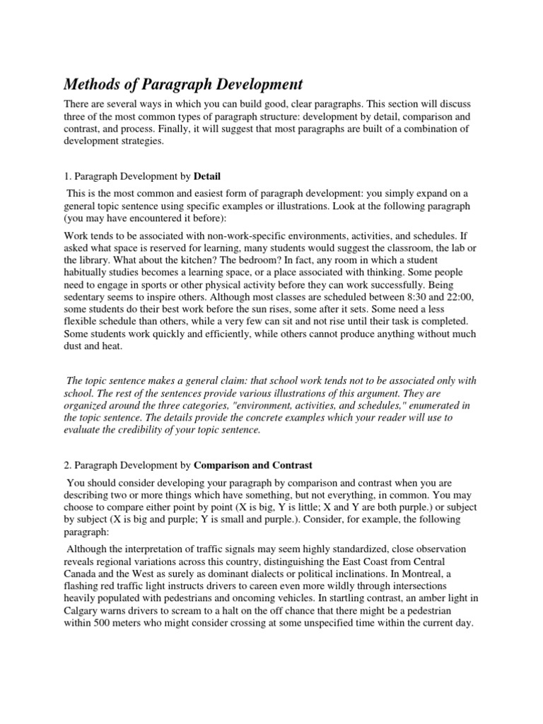 Methods of Paragraph Development | PDF | Traffic | Traffic Light