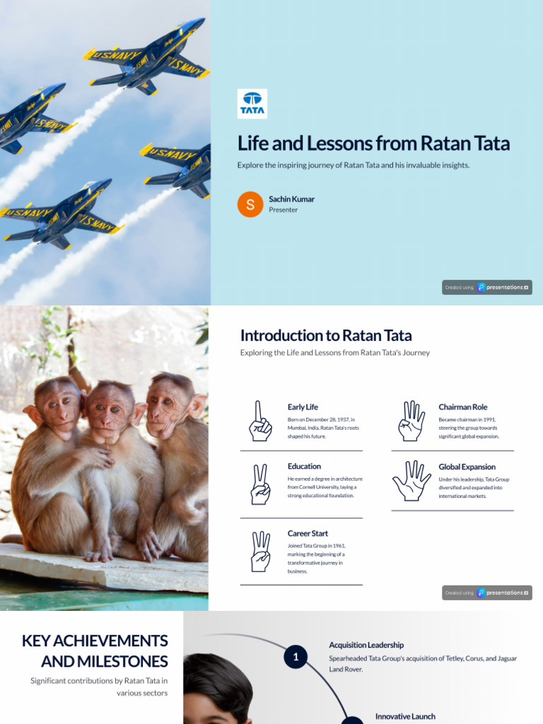 Lessons From Ratan Tata's Life | PDF