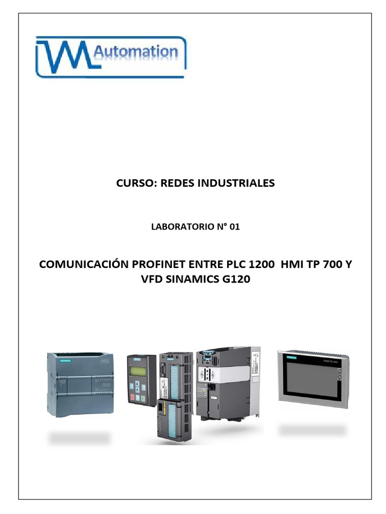 Lab 01. Comunicacion PROFINET entre PLC - HMI - VFD | PDF | Ingeniería ...