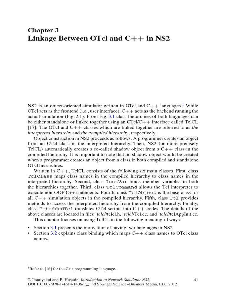 Linkage Between Otcl and C in Ns2: CC CC CC CC | PDF | Boolean Data Type | Class (Computer ...