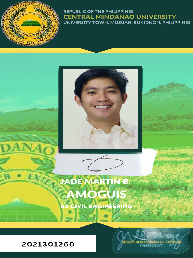 CMU Student ID Card Details | PDF