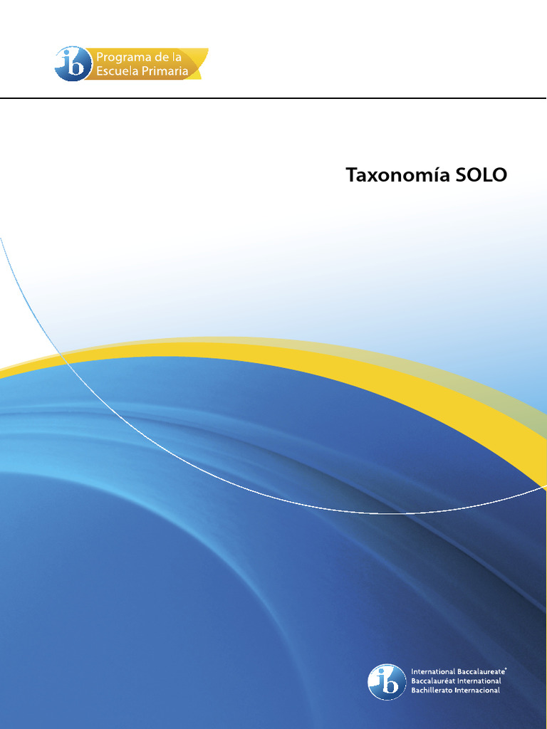 Taxonomia Solo | PDF | Aprendizaje | Pensamiento