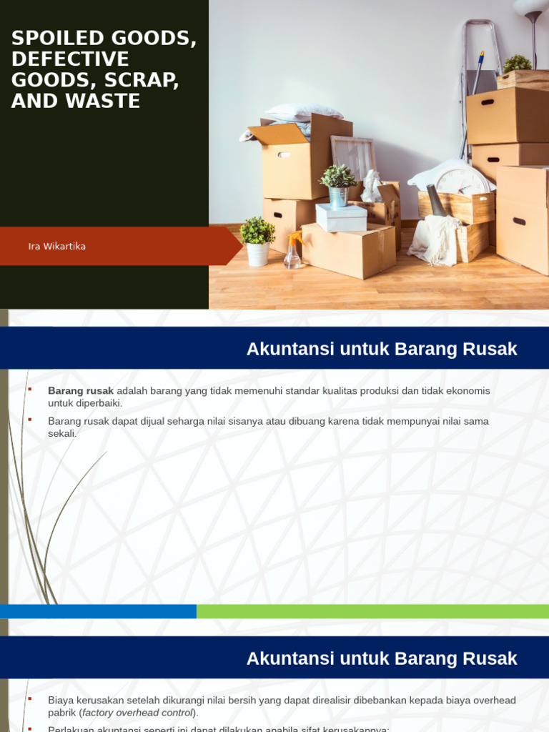 Akuntansi Barang Rusak dan Cacat | PDF
