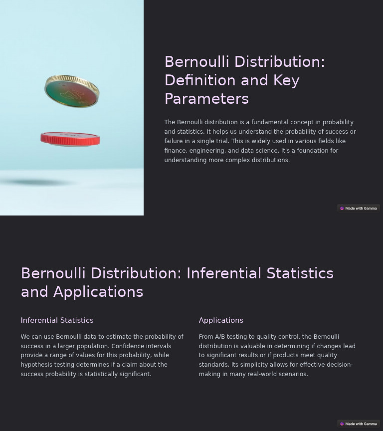 Bernoulli Distribution Explained: Uses & Stats | PDF