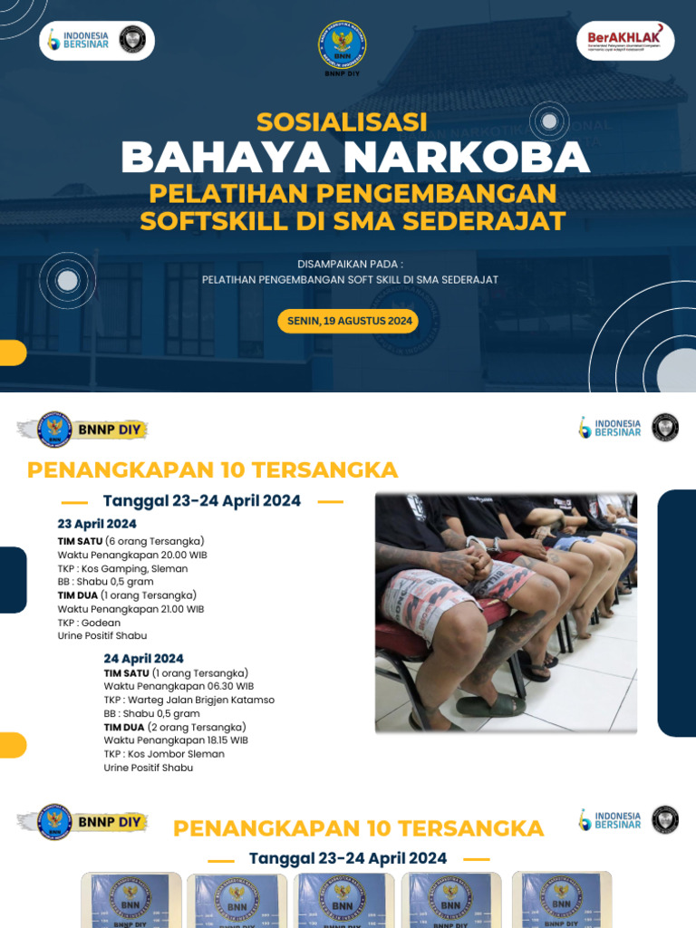 Ka BNNP DIY - Pelatihan Pengembangan Soft Skill Di SMA Sederajat | PDF