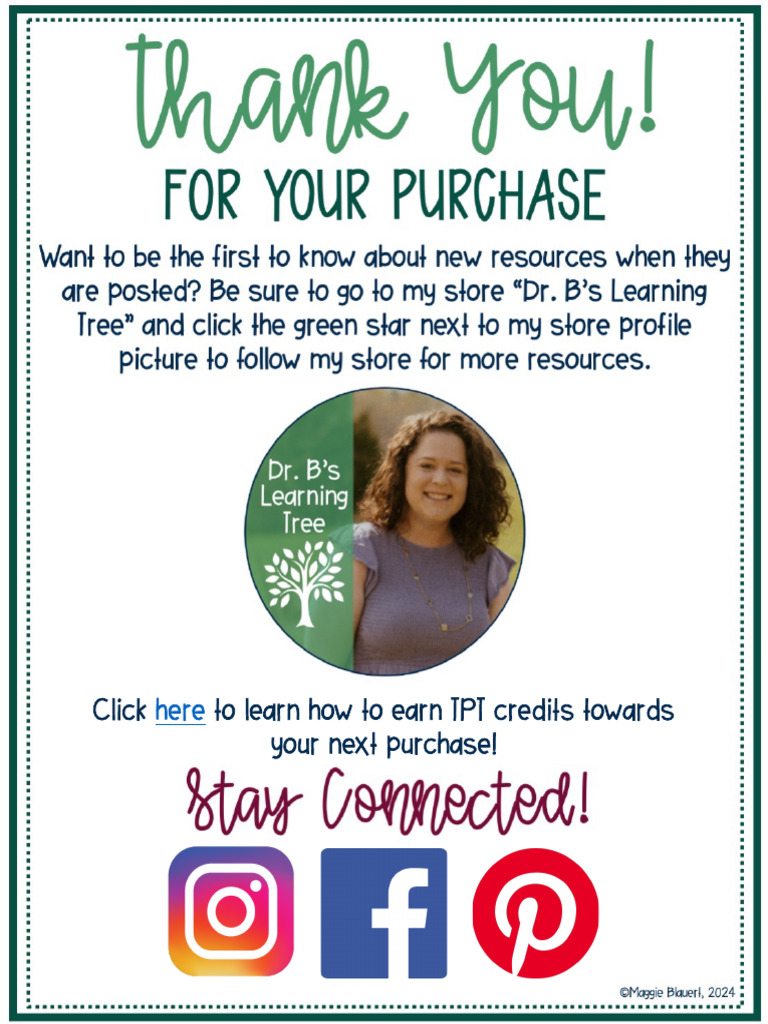 Click To Learn How To Earn TPT Credits Towards Your Next Purchase! | PDF