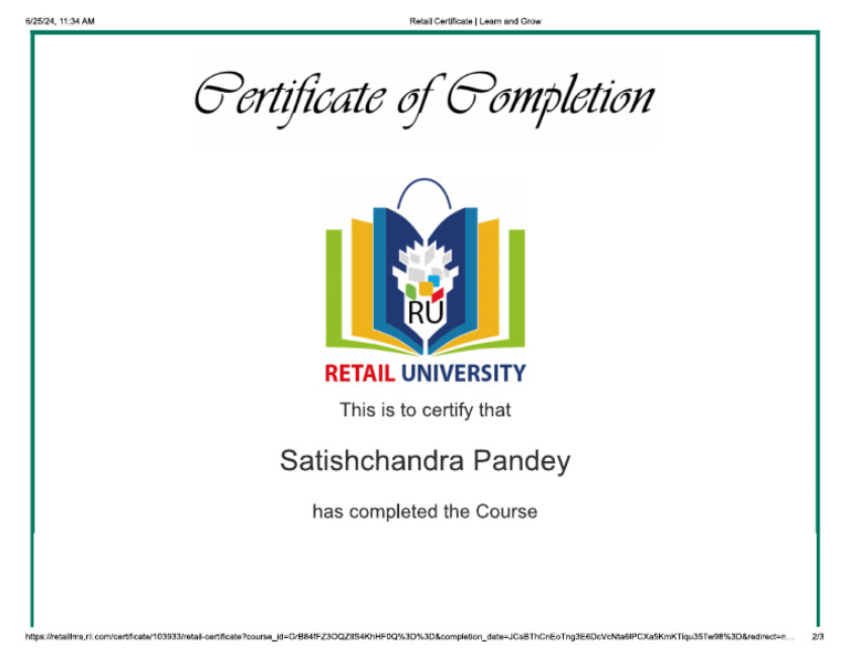 RD Assessment Bronze Certificate | PDF