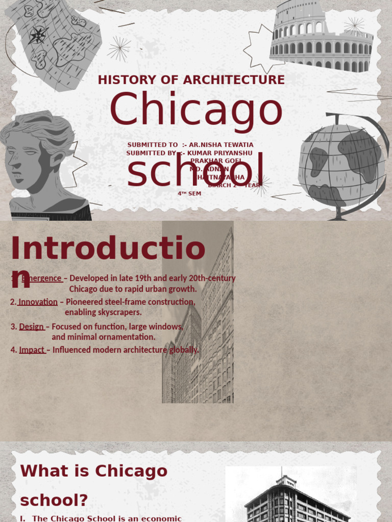 Chicago School of Architecture Overview | PDF | Architectural Design ...