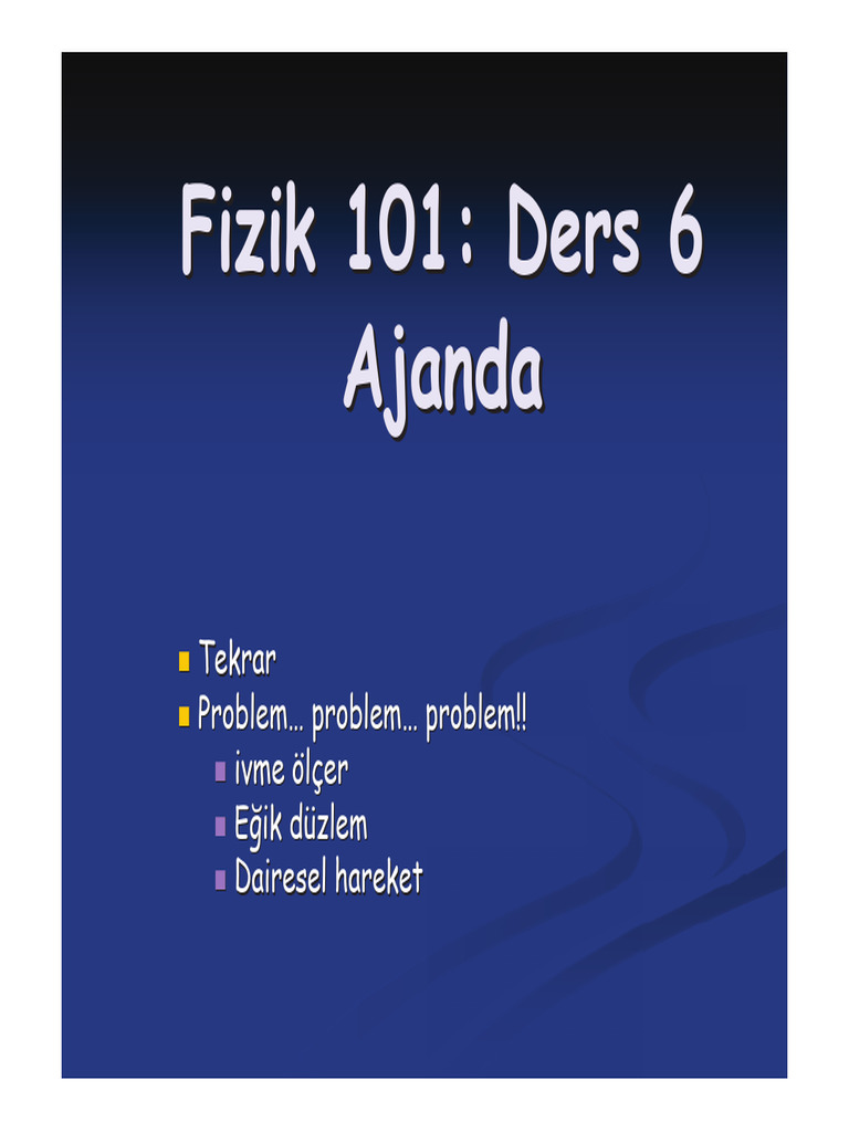 Ders 6 | PDF