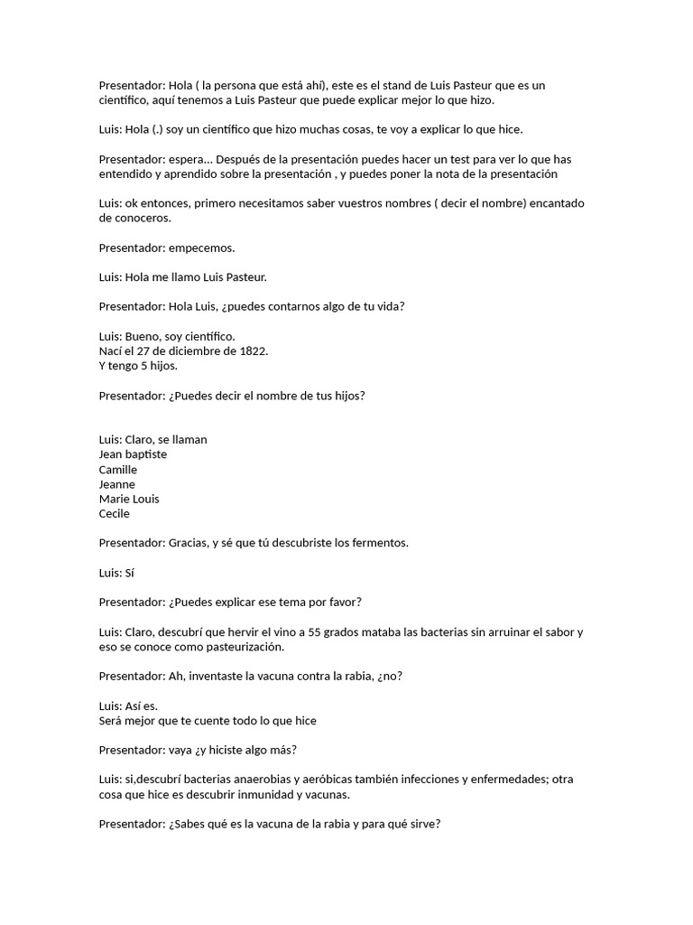 Vida y logros de Luis Pasteur | PDF