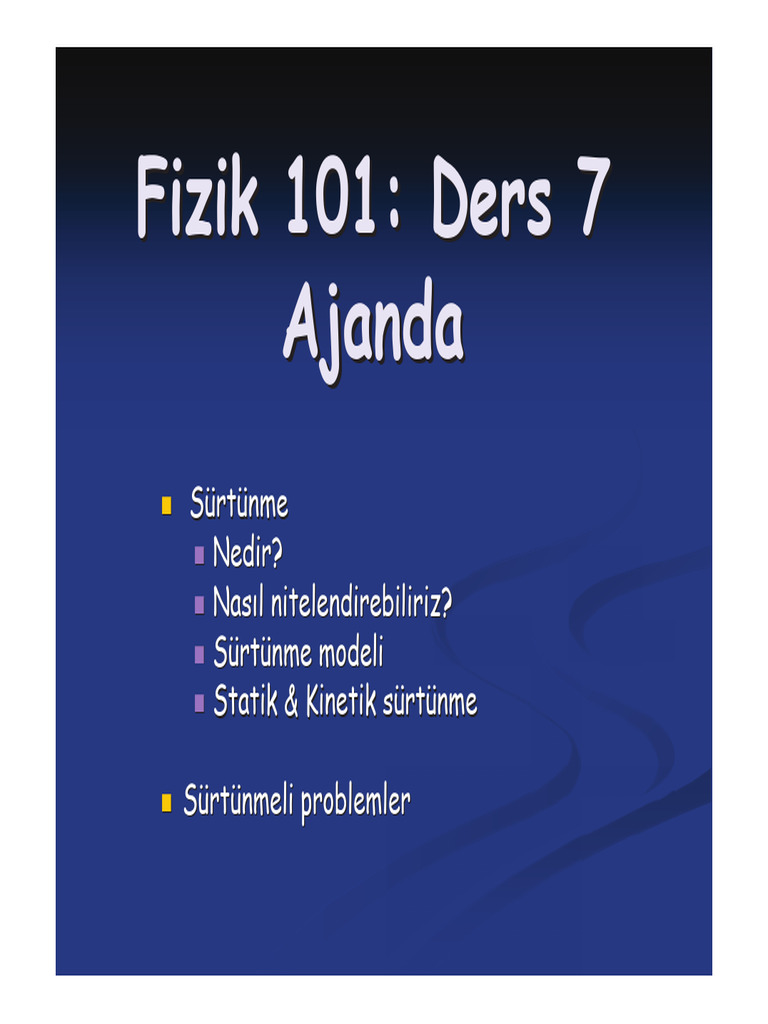 Ders 7 | PDF