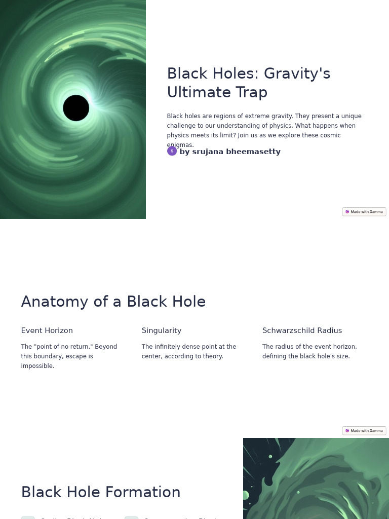 Black Holes Gravitys Ultimate Trap | PDF