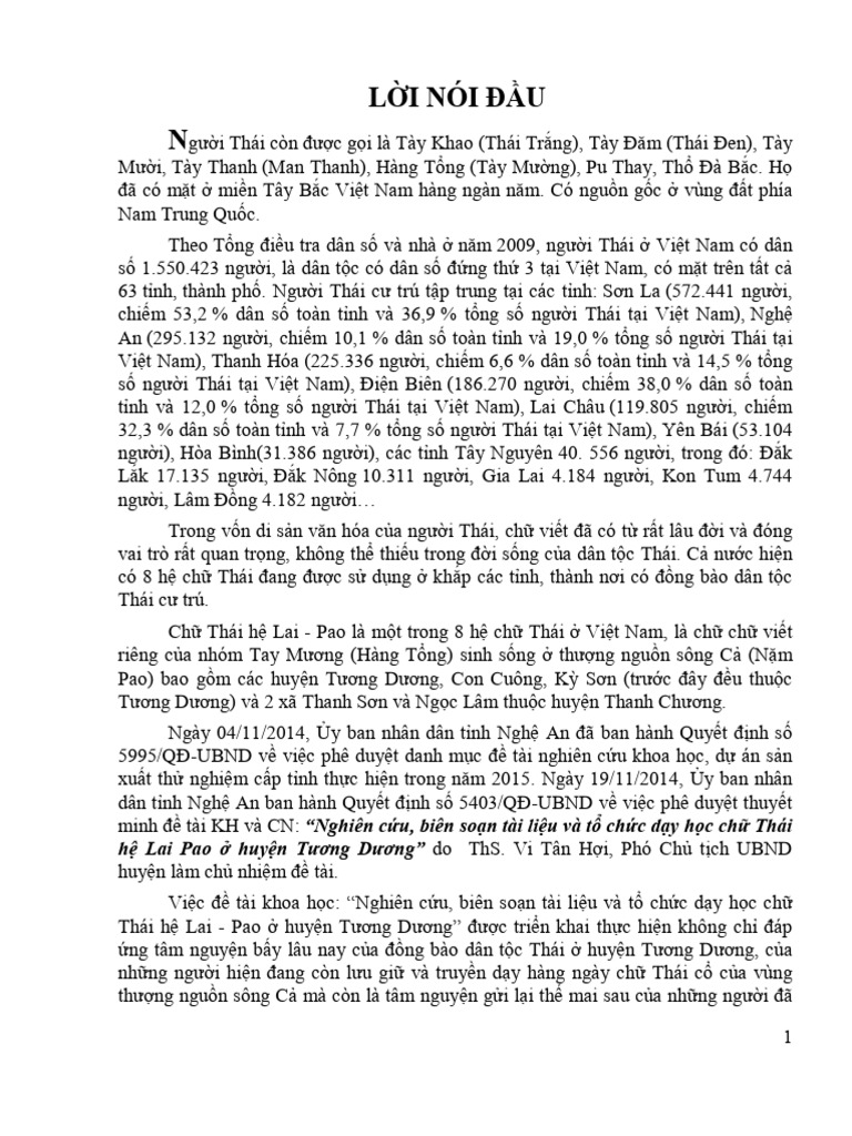 Tài Liệu Học Chữ Thái Lai- Pao | PDF