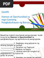 Mga Hamon at Pagtugon Sa Mga Gawaing Pangkabuhayan | PDF