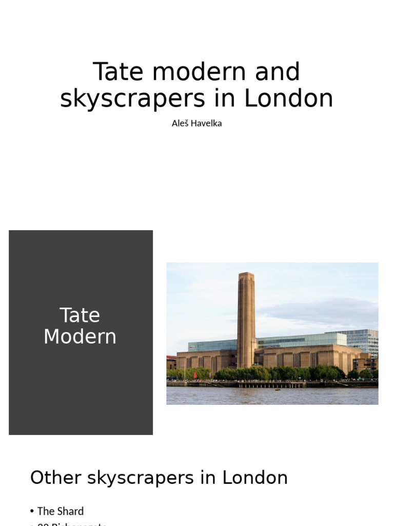 Tate Modern and Skyscrapers in London-Havelka | PDF