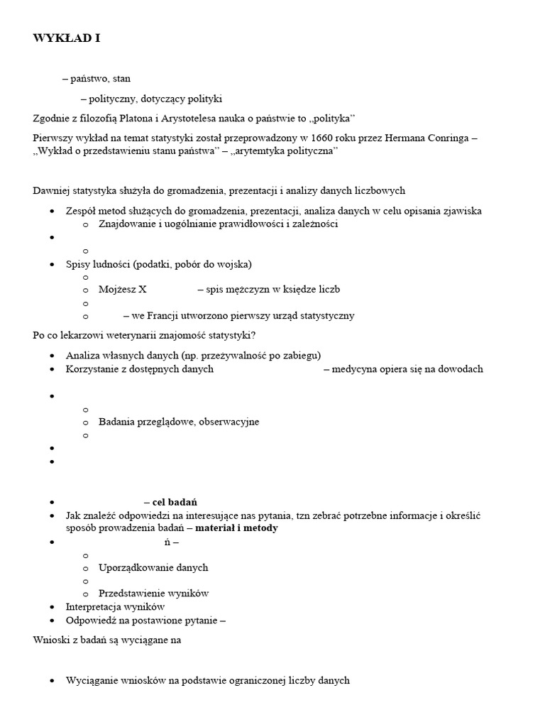 Biostatystyka skrypt | PDF
