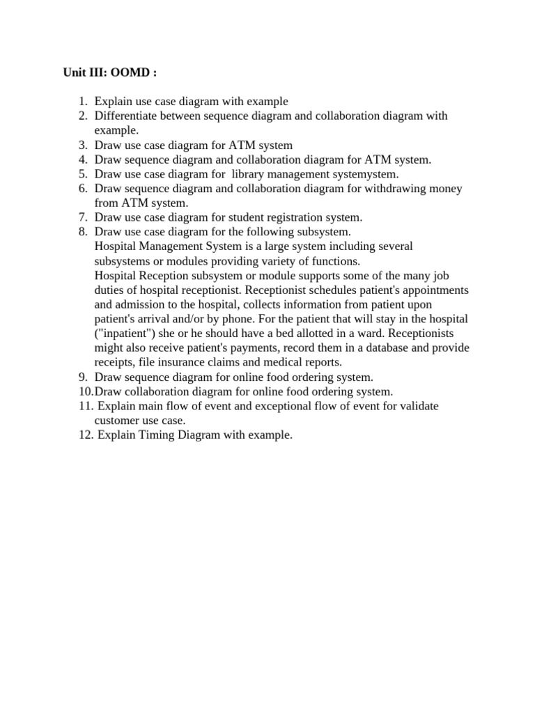 Unit III QB Oomd | PDF