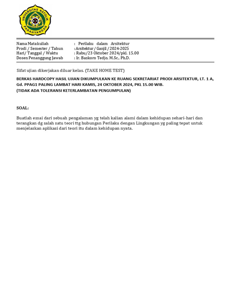 Uts Perilaku Ars | PDF